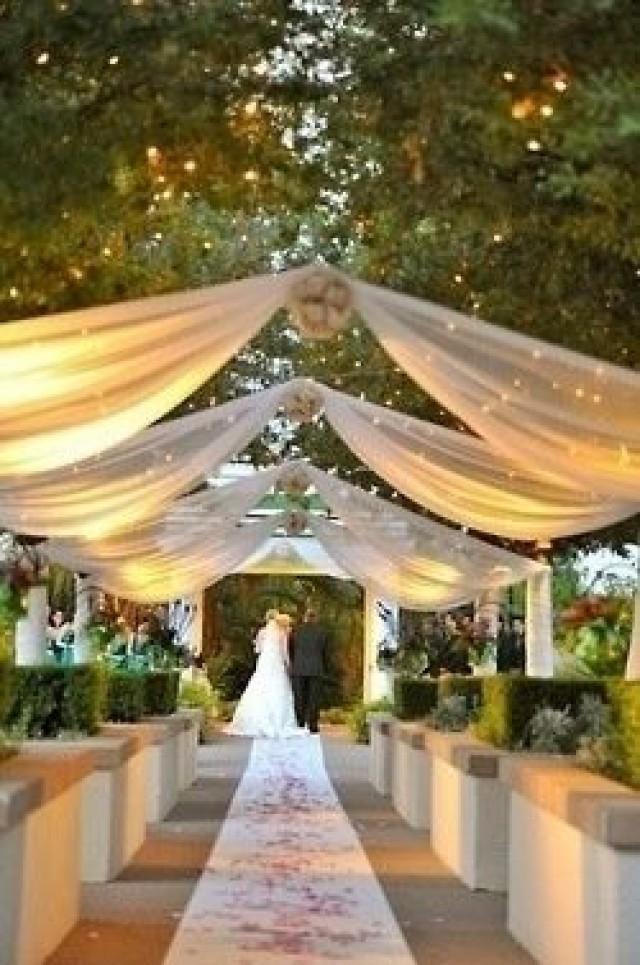 Outdoor Wedding Fabric Across The Aisle 2062442 Weddbook outdoor-wedding-fabric-across-the-aisle-2062442-weddbook