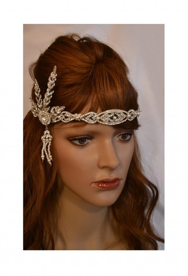 The Great Gatsby Headpiece Downtown Abbey 1920s Headband Art Deco
