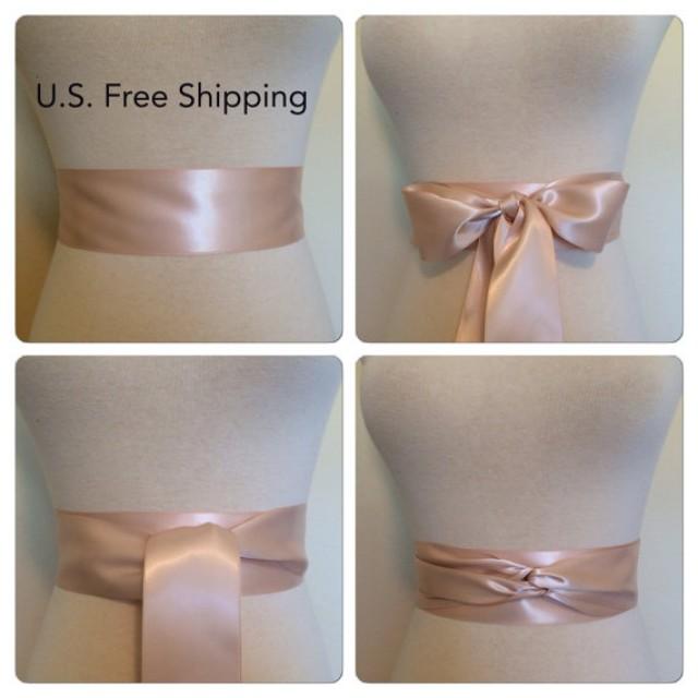Blush Sash. Blush Pink Sash. 2.25 Inches Wide Ribbon Sash Double Faced ... Blush Sash. Blush Pink Sash. 2.25 Inches Wide Ribbon Sash Double Faced ...