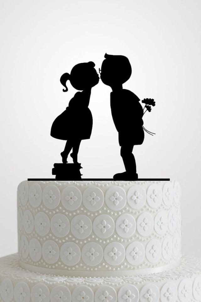Custom Wedding Cake Topper Mr And Mrs Bride And Groom Kissing