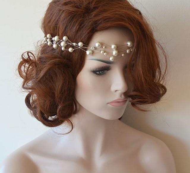 Wedding Headband Bridal Pearl Headband Pearl Headpieces Pearl