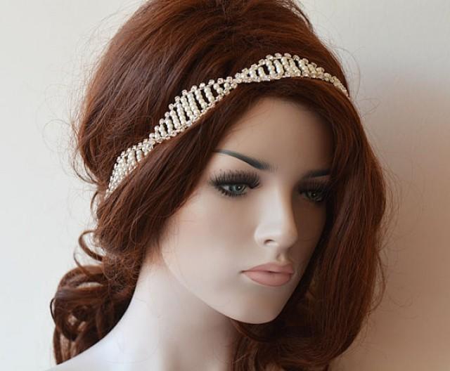 Pearl Wedding Headband Wedding Hair Accessory Pearl Bridal Headband