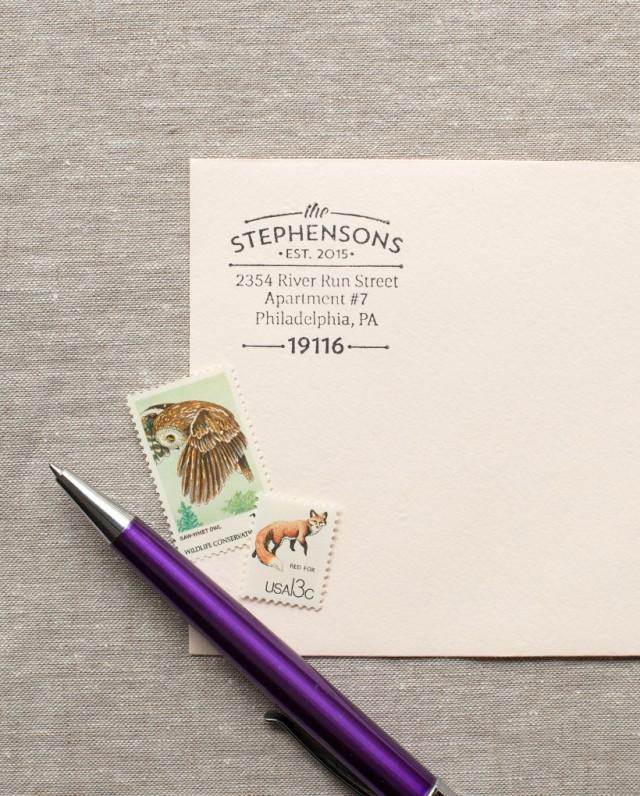 Self Inking Address Stamp MODERN ARCH Design Interchangeable Custom ... Self Inking Address Stamp MODERN ARCH Design Interchangeable Custom ...