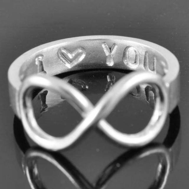 Infinity Ring Promise Ring Personalized Ring Best Friend Ring
