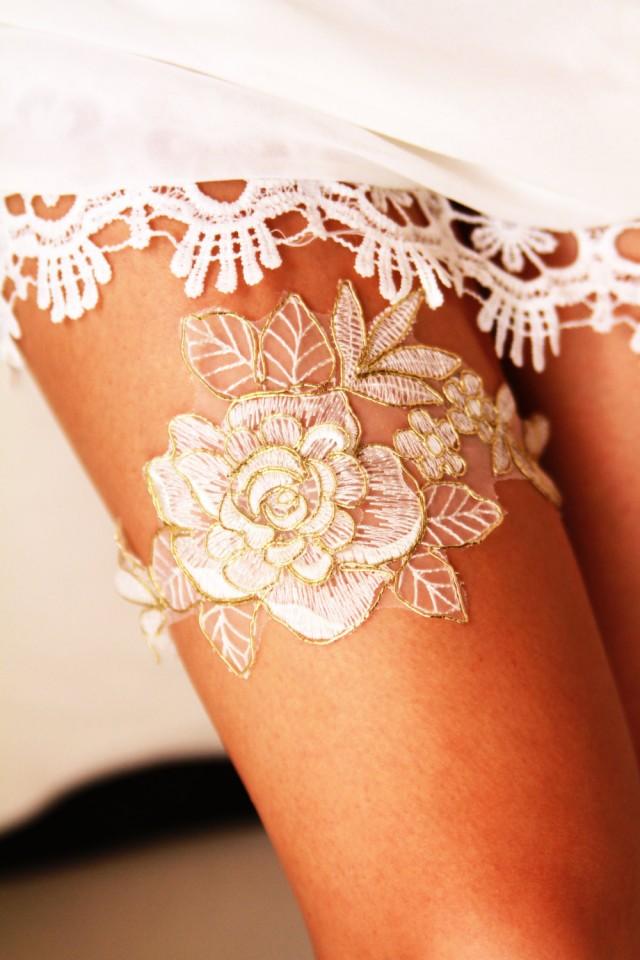 Bridal Garter Wedding Garter Bridal Lace Garter Rustic Bohemian Ivory bridal-garter-wedding-garter-bridal-lace-garter-rustic-bohemian-ivory