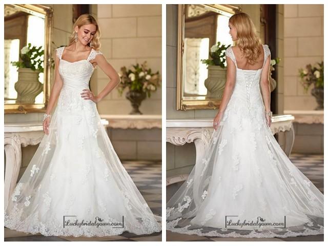 Alluring Tulle Sweetheart Neckline Raised Waistline A Line Wedding
