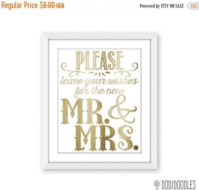 70% OFF THRU 2/6 Wedding Signs, Please Leave Your Wishes For The New Mr ... 70% OFF THRU 2/6 Wedding Signs, Please Leave Your Wishes For The New Mr ...