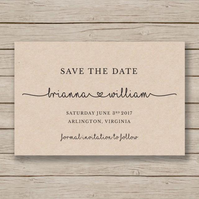 Save The Date Printable Template EDITABLE By YOU In Word DIY 