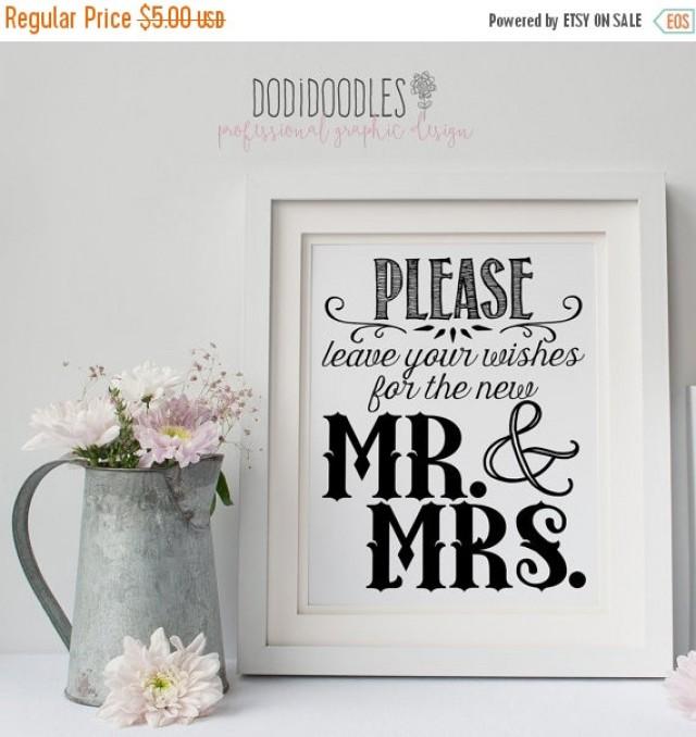 70% OFF THRU 5/7 Wedding Signs, Please Leave Your Wishes For The New Mr ... 70% OFF THRU 5/7 Wedding Signs, Please Leave Your Wishes For The New Mr ...