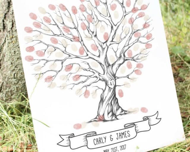 Wedding Tree, Fingerprint Tree, Thumb Print Guest Book, Finger Print ... Wedding Tree, Fingerprint Tree, Thumb Print Guest Book, Finger Print ...