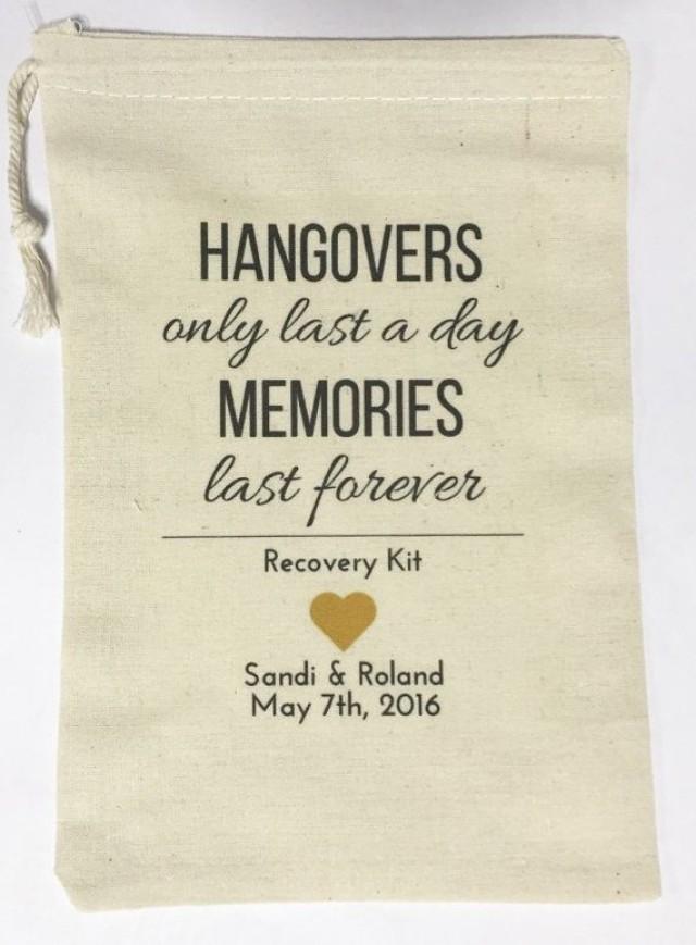 10 Wedding Favors Bachelorette Party Favor Hangover Kit Survival Kit