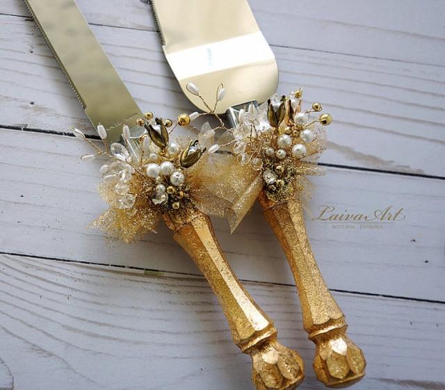 Gold Wedding Cake Server Set & Knife Cake Cutting Set Wedding Cake ... Gold Wedding Cake Server Set & Knife Cake Cutting Set Wedding Cake ...