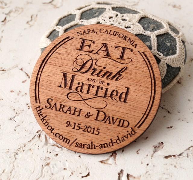 Save The Date Magnet Rustic Wooden Save The Dates Magnets Luxury Mahogany Magnet Personalized 