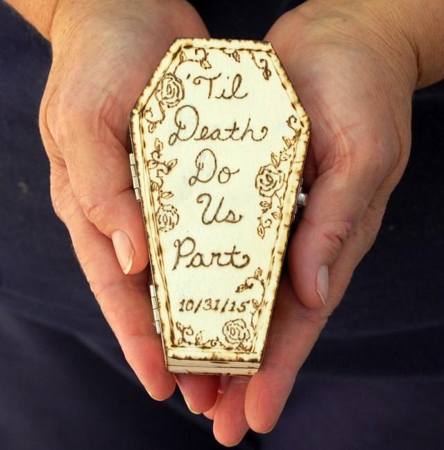 Personalized Mini Coffin Wedding Ring Holder 2675597 Weddbook