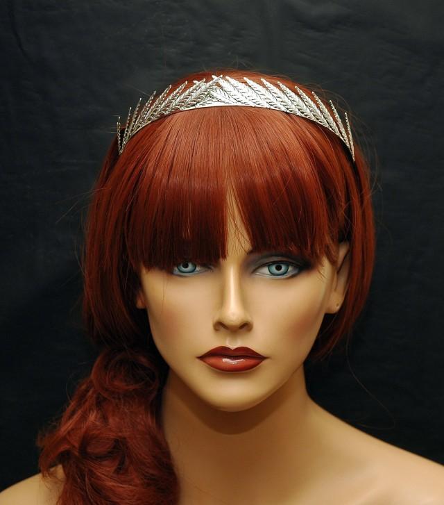 Free Shipping Hair Jewelry Silver Leaf Headband Wedding Leaf Crown