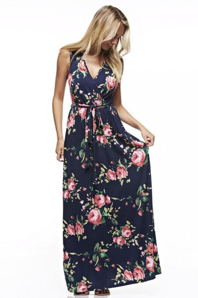 Dress Sleeveless Floral Maxi Dress 2764143 Weddbook