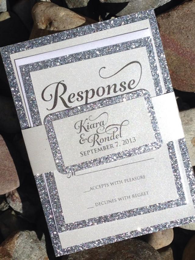 Glitter Wedding Invitation - Glitter Bridal Shower Invitations ...