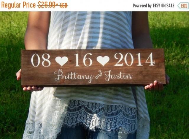 Wall Décor Home & Living Wedding Date Sign-Photography Prop Sign-12x 5. ...