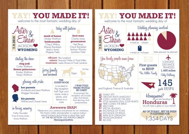 Infographic Wedding Invitation Template
