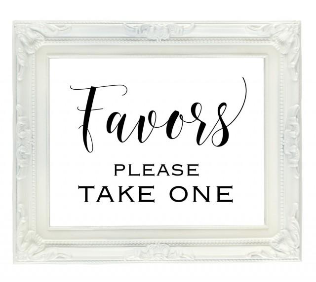Favors Sign Printable - Printable Word Searches